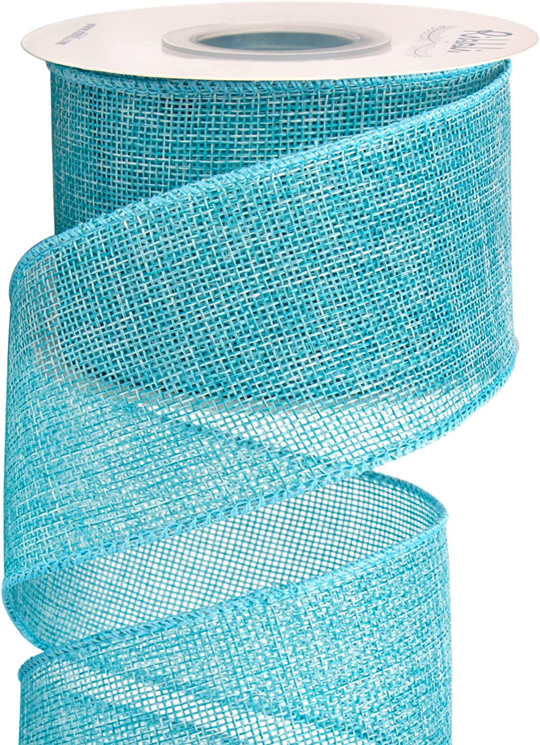 Burlap Wired Ribbon,2.5 Inch x 10 Yard, Solid Natural Wide Burlap ...