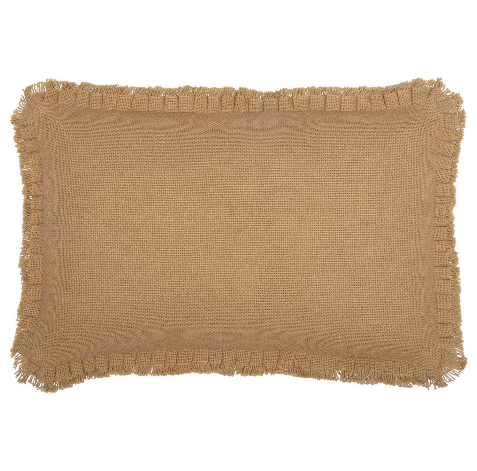 Burlap w Fringed Ruffle Collection 100% Cotton Coordinating Farmhouse ...