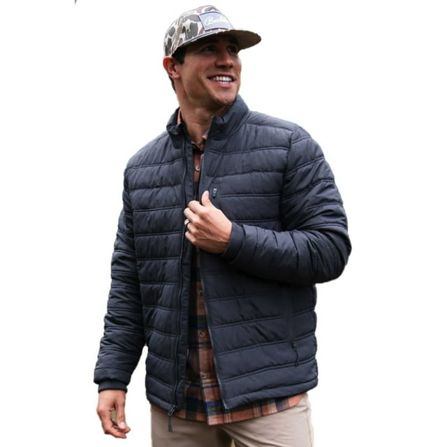 Burlebo Men's Horizontal Quilted Insulated Puffer Jacket - Walmart.com