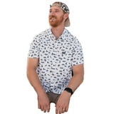 Burlebo Men's Performance Short Sleeve Button Up Shirt (Houston, Medium ...
