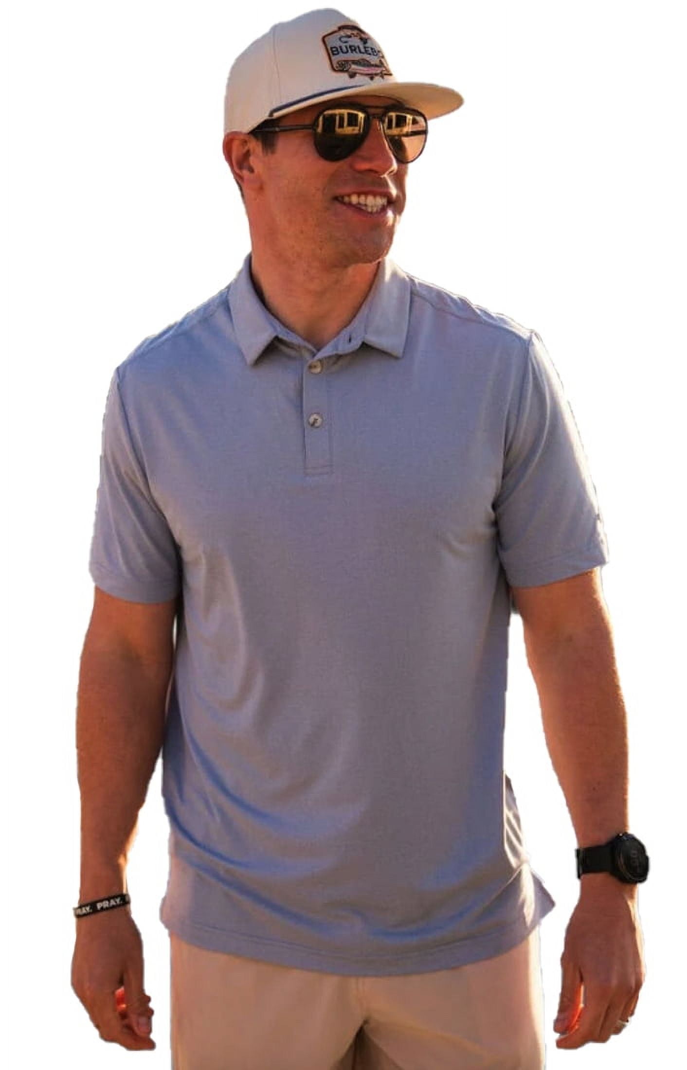 Burlebo Men's Performance Short Sleeve Polo Golf Shirt. - Walmart.com