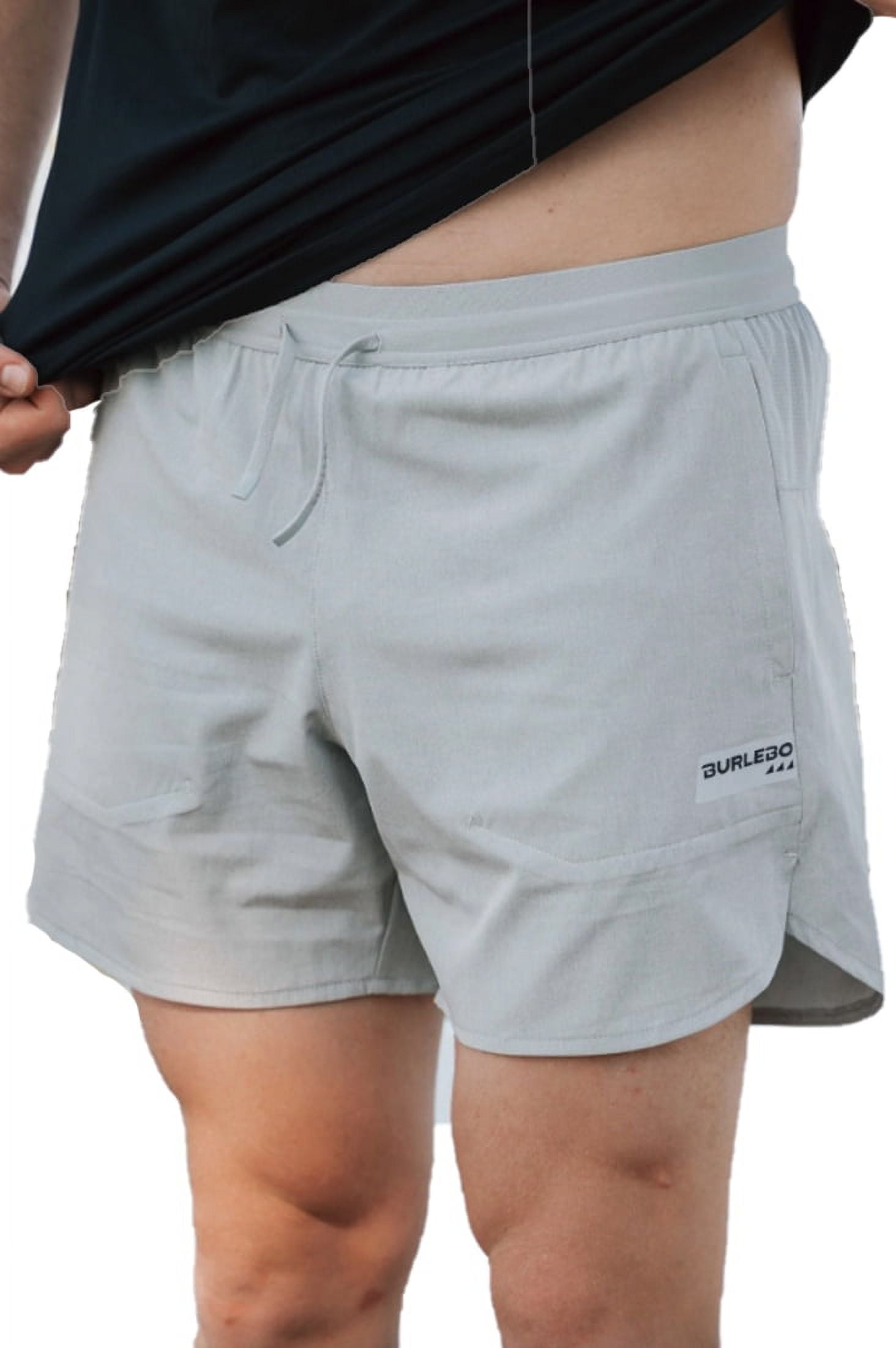 Burlebo Men's Running Shorts With Built-in Liner - Walmart.com