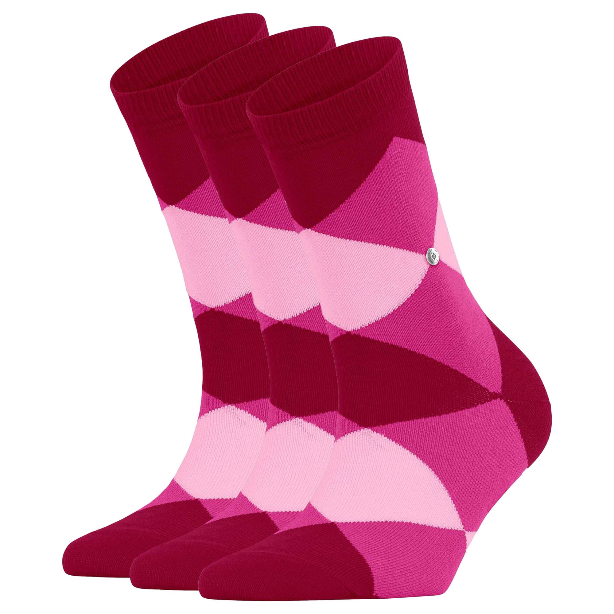 Burlington Ladies Socks 3Er Pack - Bonnie, Diamond Pattern, Organic ...