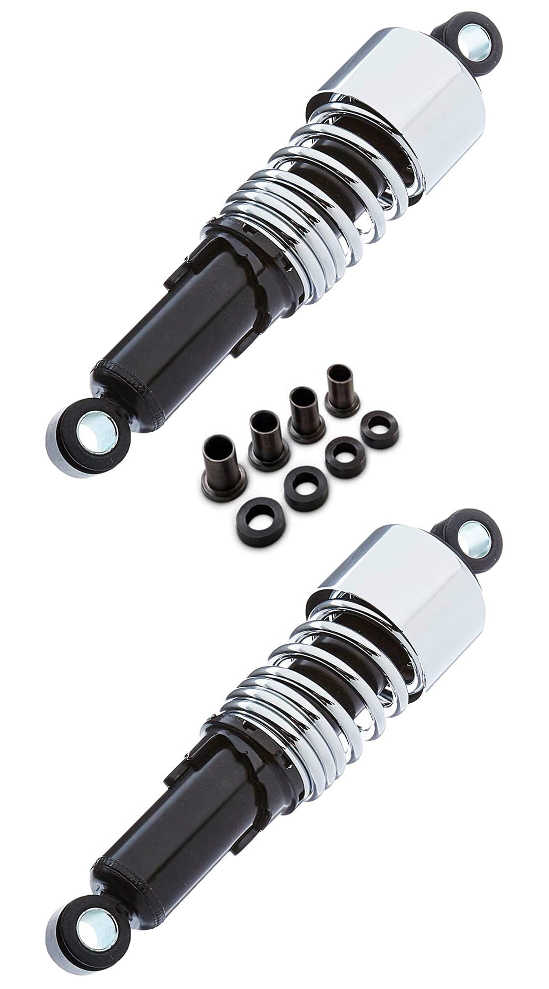 Burly Slammer Motorcycle Lowering Chrome 10.5" Rear Shocks (B28-1200 ...