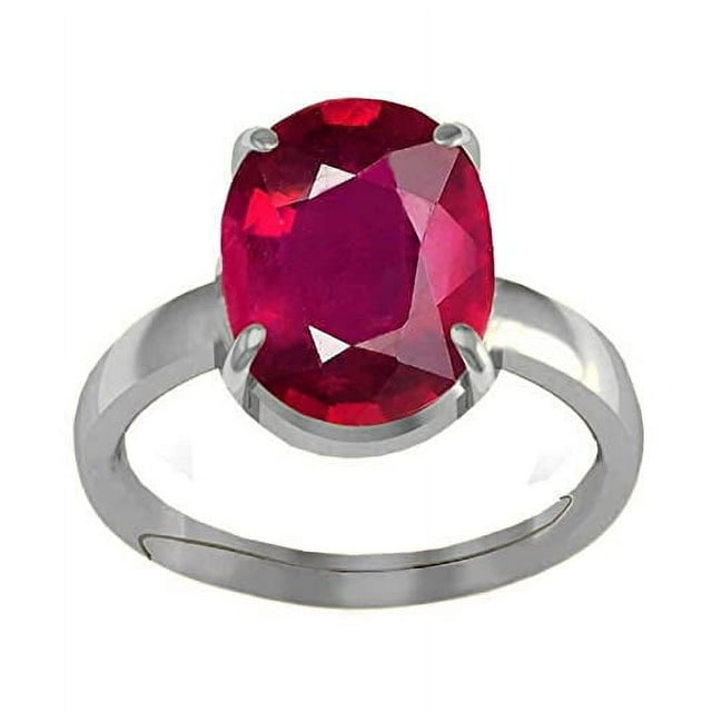 Burma Ruby Stone 7.25 Carat 8.25 Ratti Original Certified With Lab Certified Card (Manik Stone ...