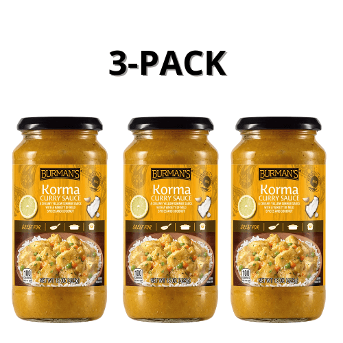 Burman's Korma Curry Sauce 3-Pack ,15 oz - Walmart.com