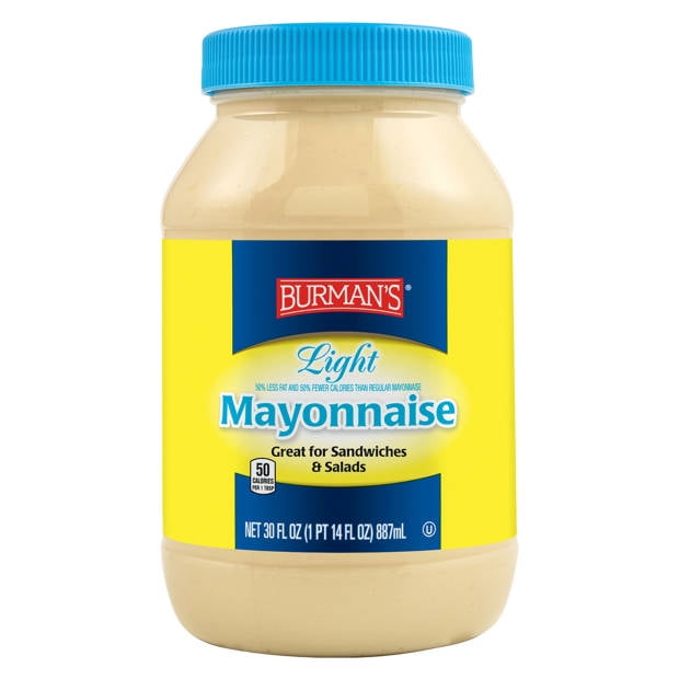 Burman's Light Mayonnaise, 30 fl oz - Walmart.com