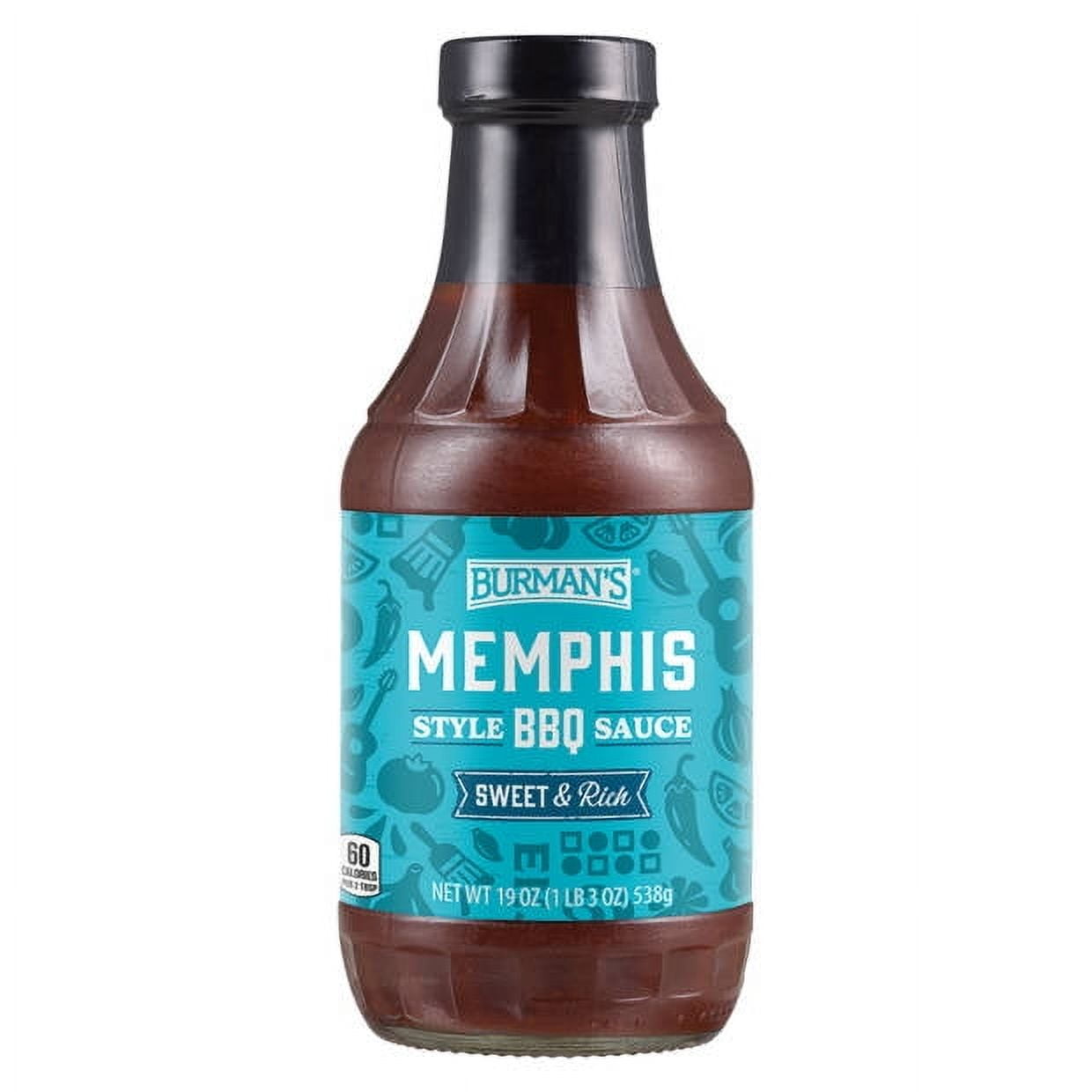 Burman's Memphis Style BBQ Sauce, 19 oz - Walmart.com