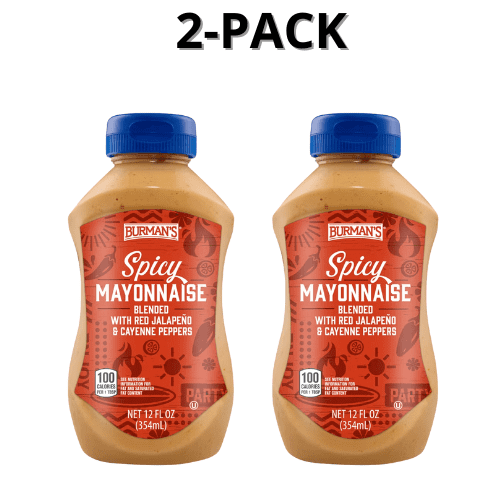 Burman's Spicy Mayonnaise Blended with Red Jalapeno & Cayenne Peppers 2 ...