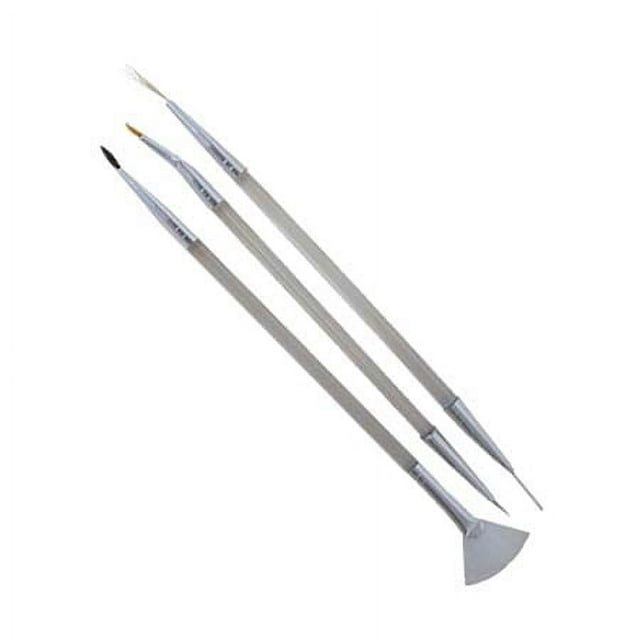 Burmax Debra Lynn Double Sided Nail Art Brushes - 3 Piece Set - Walmart.com