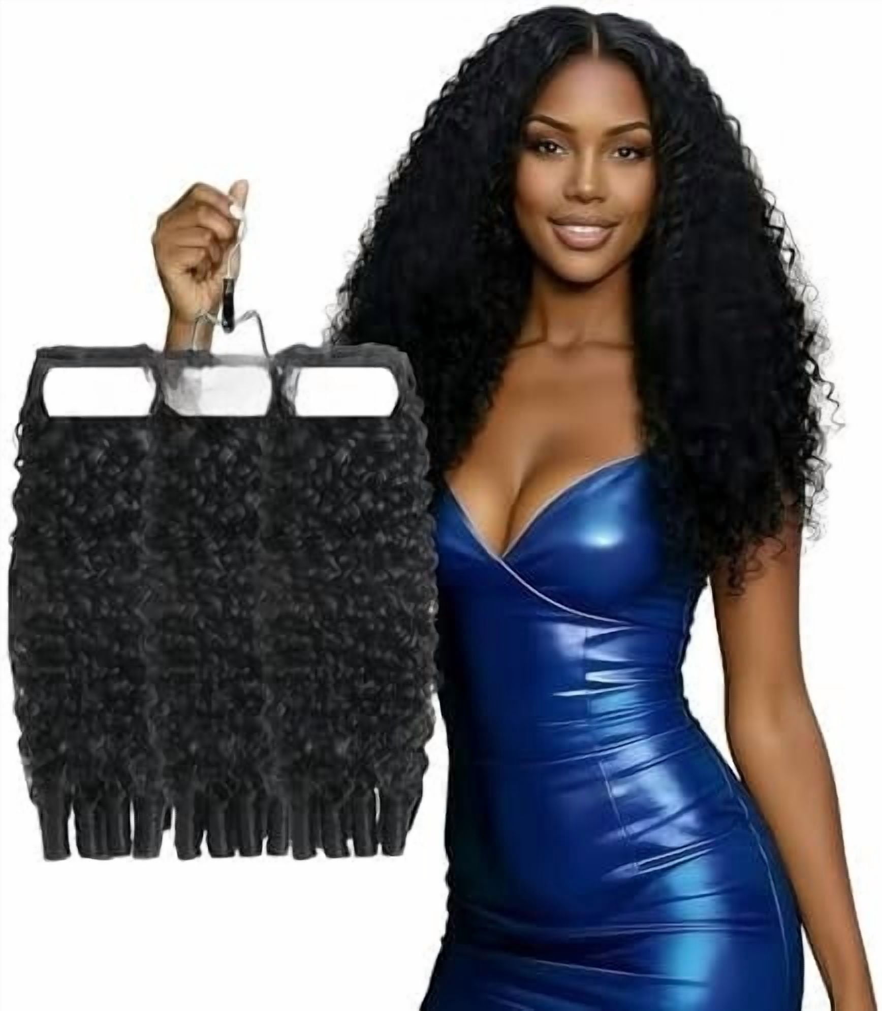 Burmese Curly Human Hair 18 20 22 24 Inch Virgin Remy Water Curly 4 ...