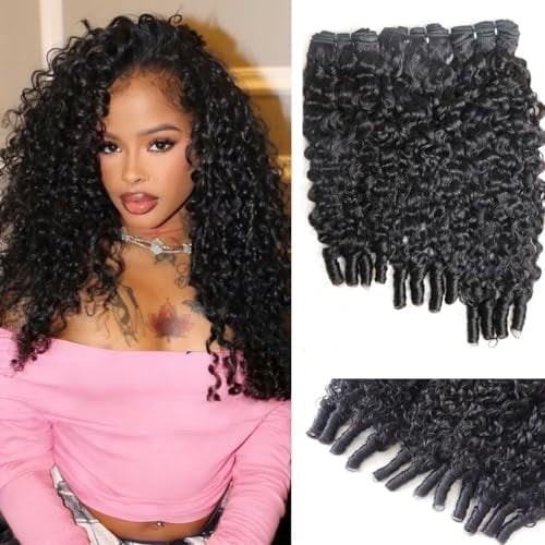 Burmese Curly Human Hair 18 20 22 Inches 3C4A Water Wave Quick Weave ...