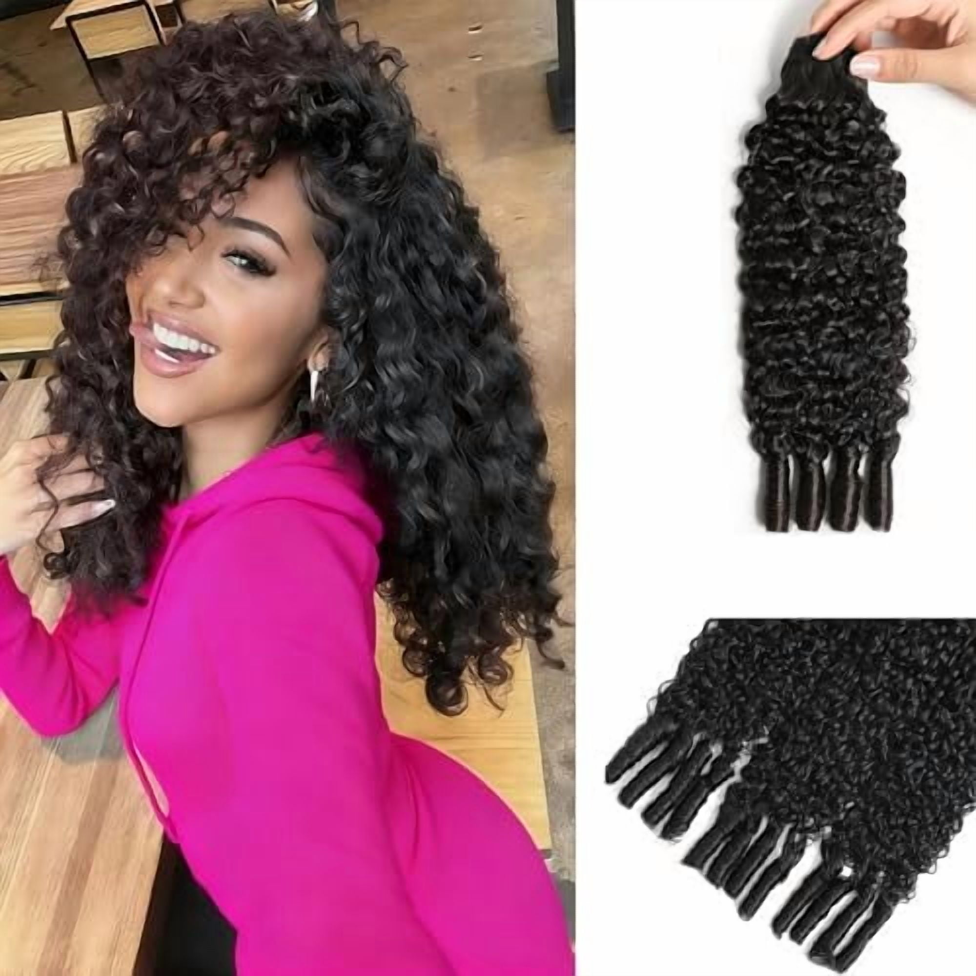 Burmese Curly Human Hair 18 Unprocessed Quick Weave 3c4a Water Wave ...