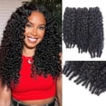 Burmese Curly Human Hair 24 24 24 Inches 3C4A Water Wave Quick Weave ...