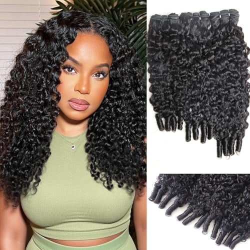 Burmese Curly Human Hair 3c4a Unprocessed Brazilian Virgin Hair 3 Quick ...