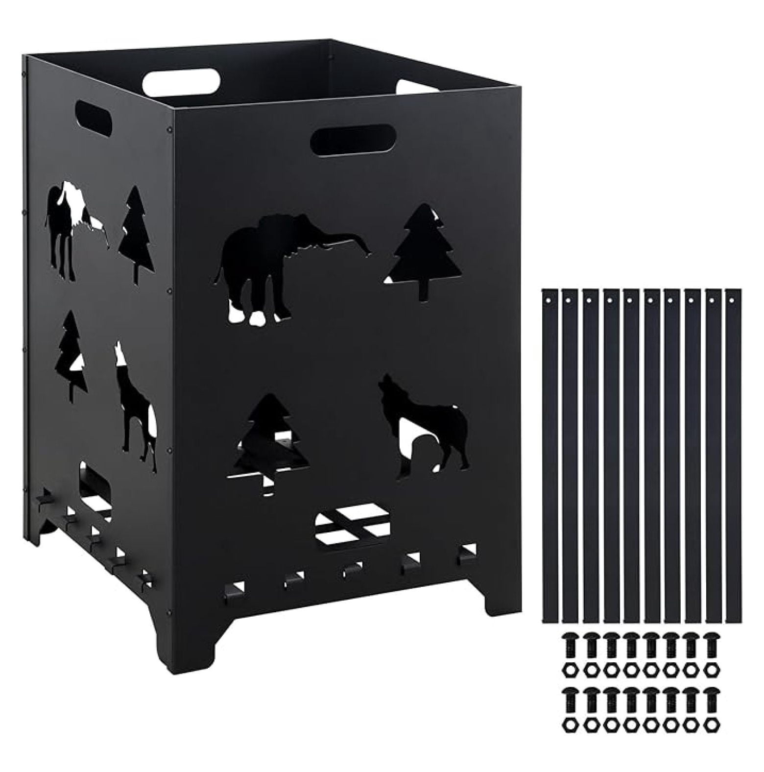 Burn 22x22x30.3 Inch Burn Cage Carbon Steel Burn Drum Garden Waste Cage ...