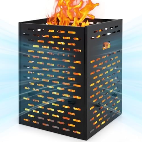 Burn Barrel for Outside, 64 Gallon Ultra Thick Incinerator Steel Drum ...