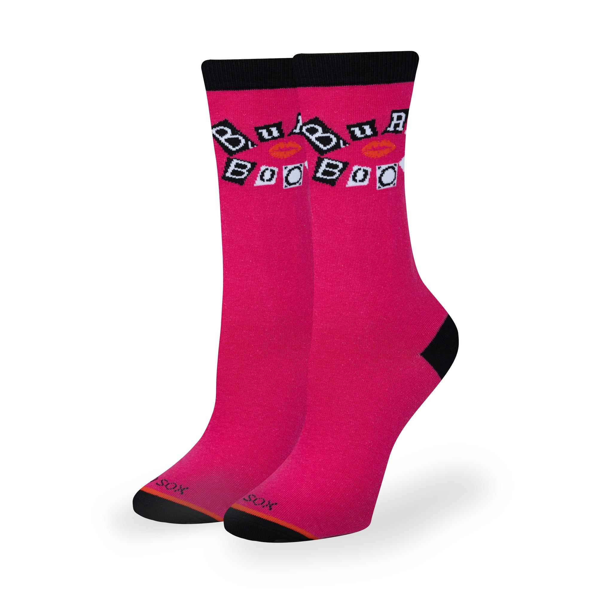 Cool Sock- Burn Book Pink Crew Sock- Funny Mean Girls Merch Bold ...