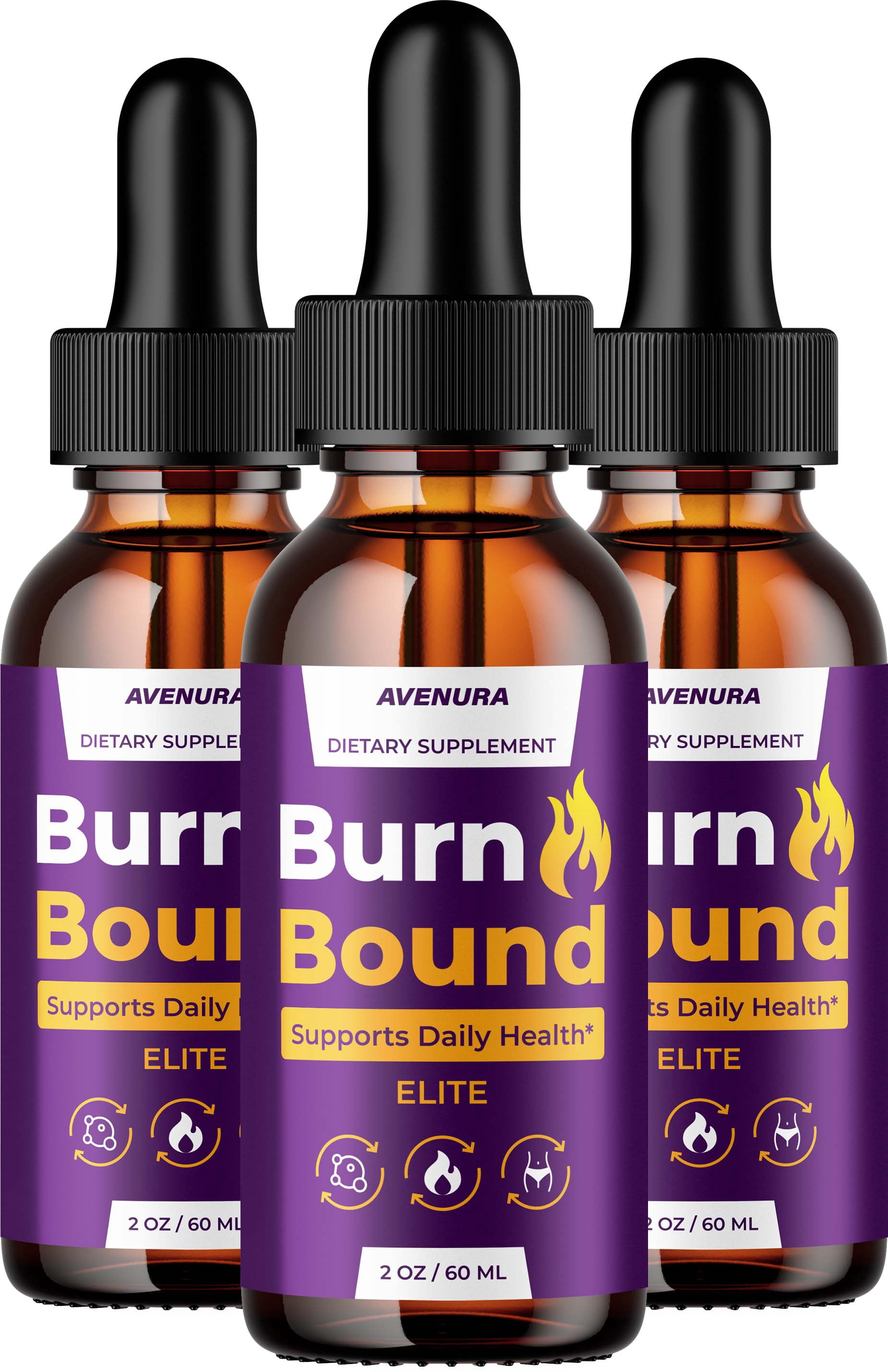 Burn Bound Liquid Drops – BurnBound Natural Blend Advanced Formula for ...