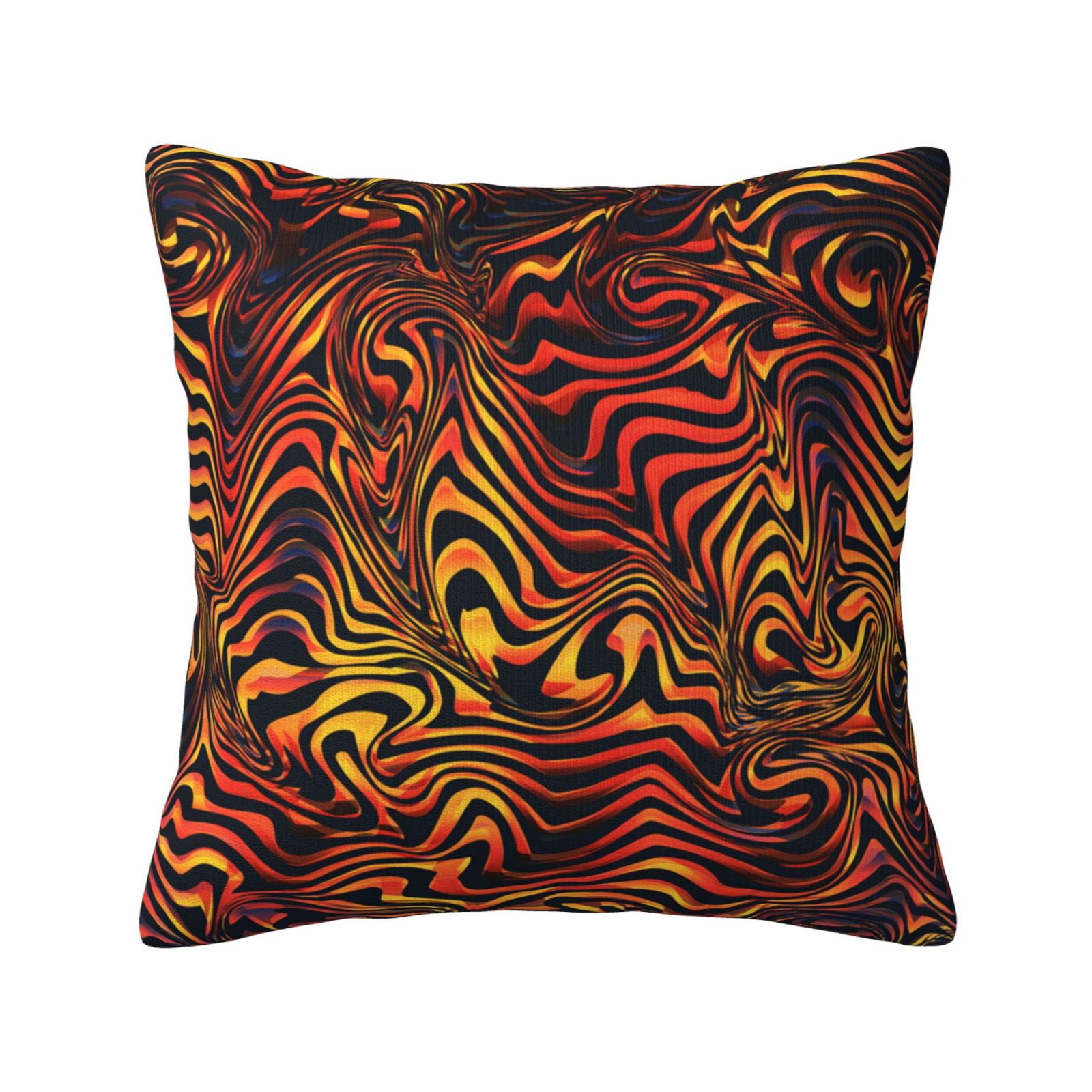 Burn Curved Line Fire Decorative Throw Pillow Case Square Pillowcase ...