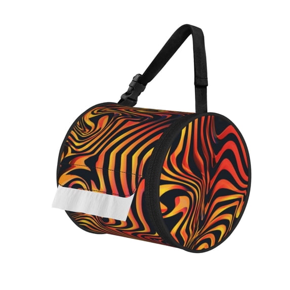 Burn Curved Line Fire Portable Cylinder Toilet Paper Holder Tissue ...