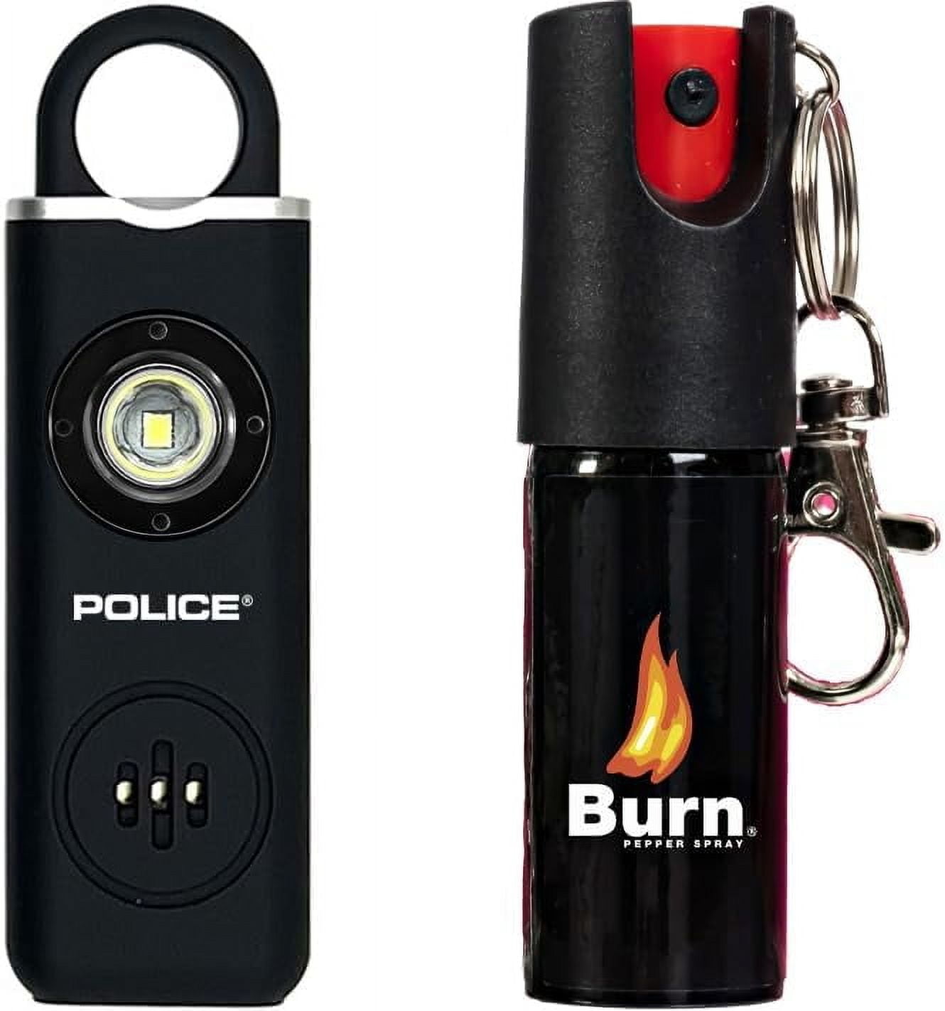 Burn Pepper Spray Police Personal Safety Alarm Self Defense Combo Kit ...