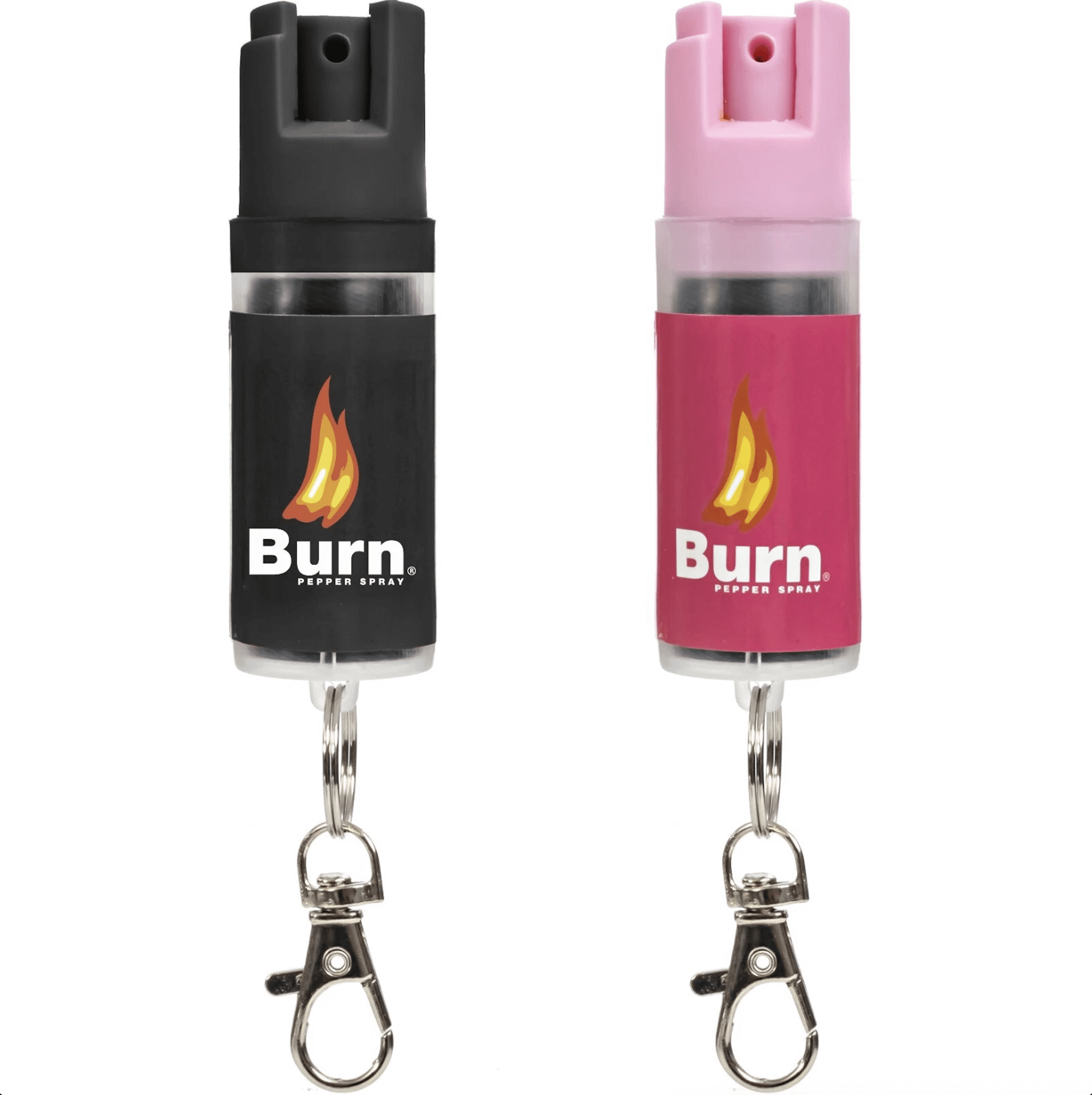 Burn Pepper Spray for Self Defense - 1/2oz, Black & Pink Combo ...