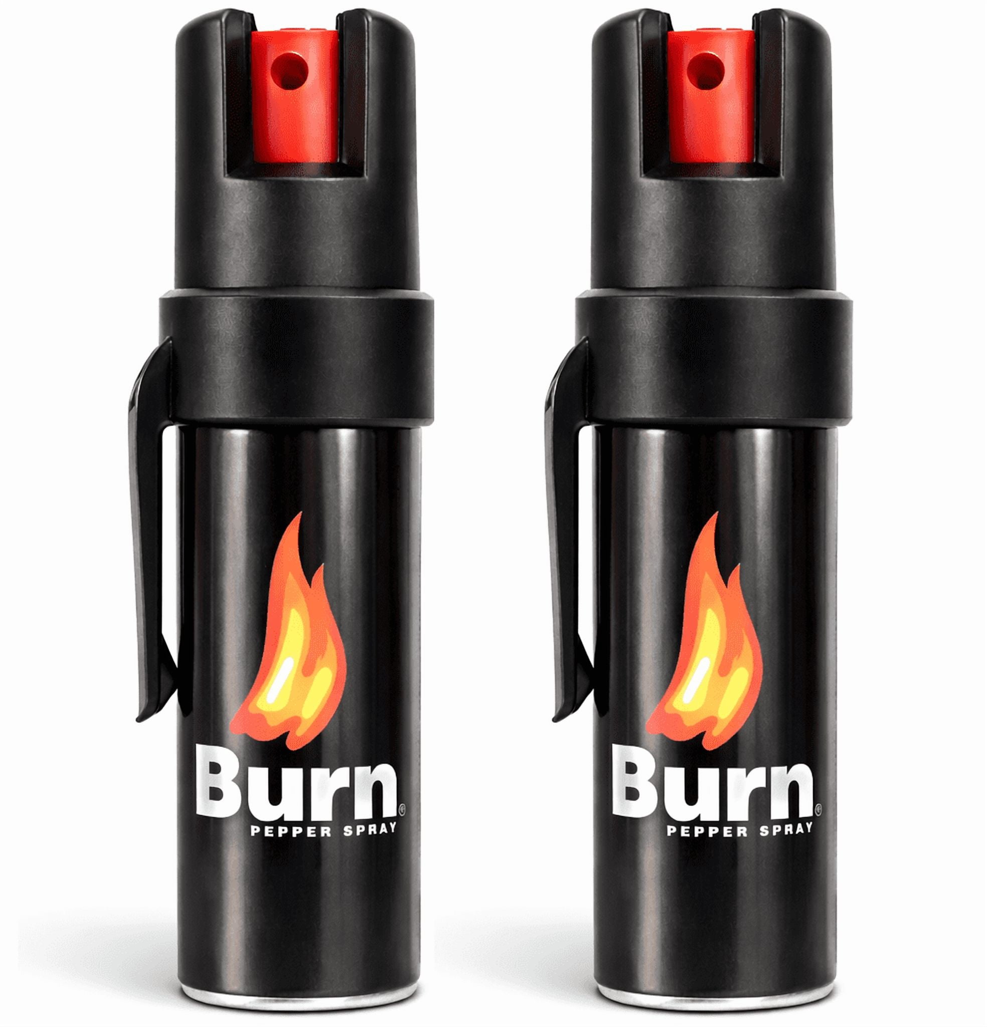 Burn Pepper Spray for Self Defense with Security Clip - 0.84 fl oz ...
