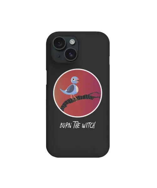 Burn The Witch Spooky Halloween Fire Phone Case for iPhone 16 15 14 13 ...