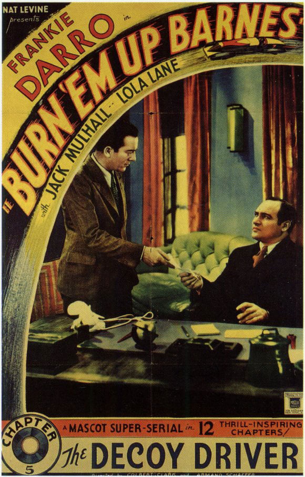 Burn 'em Up Barnes - movie POSTER (Style B) (11" x 17") (1934 ...