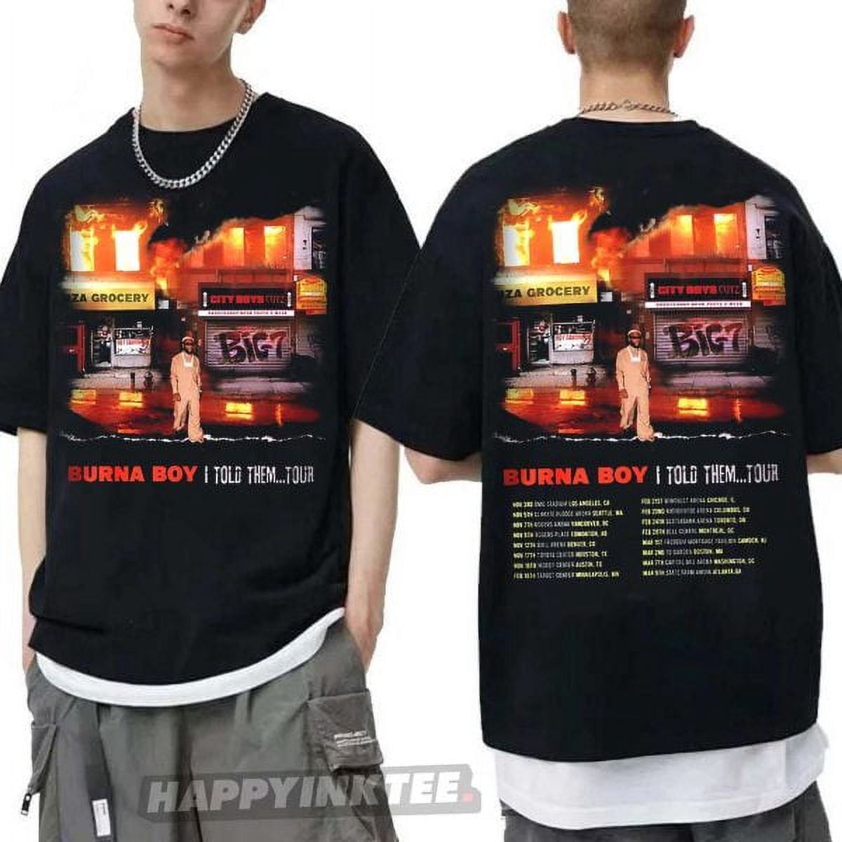 Burna Boy I Told Them Tour 2024 T-Shirt - Walmart.com