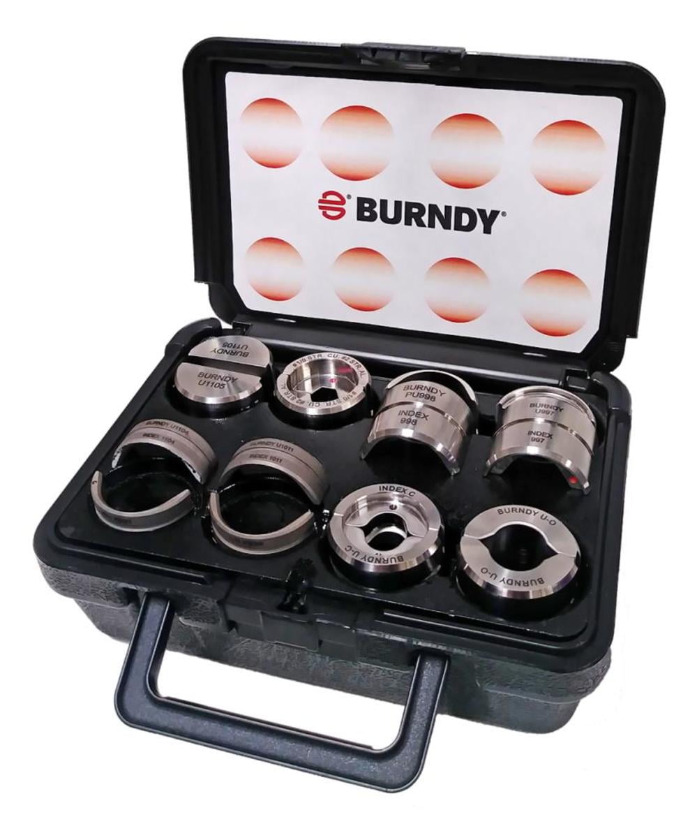 Burndy 12-Ton U Style Butting Twin Dies Lug Crimping Tool Dies ...
