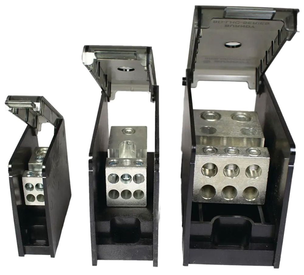 Burndy BDBLHC225001, 600 V, 760 A, 1-Pole, Power Distribution Block, 1 ...