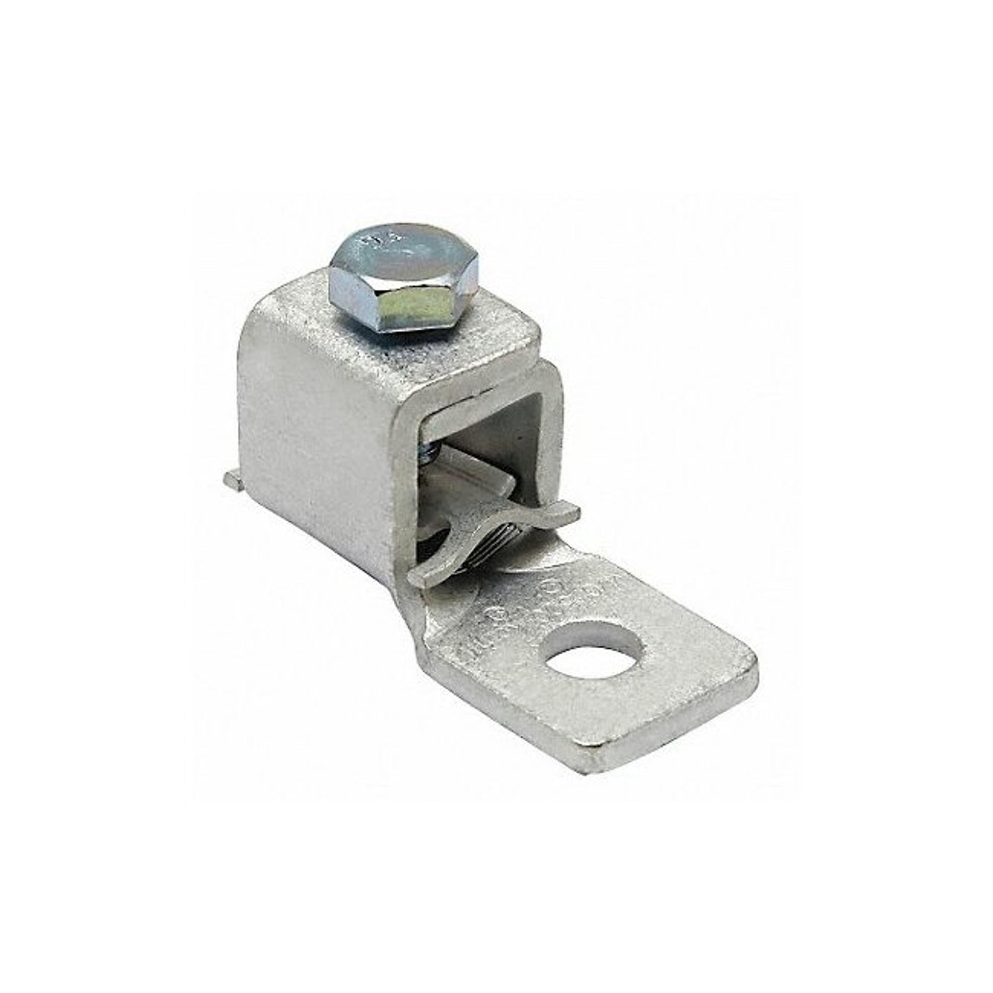 Burndy Mechanical Lug, 4 AWG Max, 1 Conductor, 1 Hole, 1/4 in Stud ...