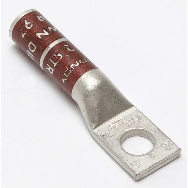 Burndy OneHoleLugCmprsnConn,Long,Brown,10 YA2CN - Walmart.com