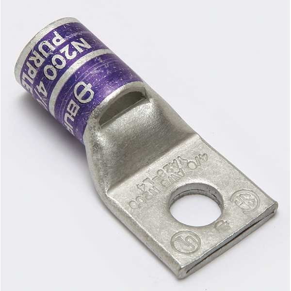 Burndy OneHoleLugCmprsnConn,STD,Purple,15 YA28L4BOX - Walmart.com