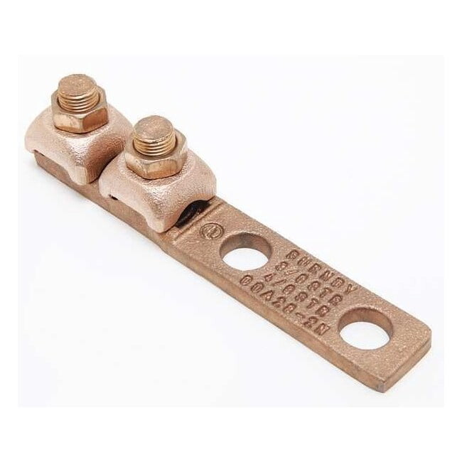 Burndy QQA282N, Mechanical Cable Terminal Lug, 4/0 Cu Mech. Lug 2 Hole ...