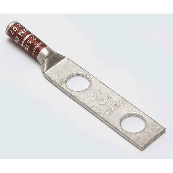 Burndy TwoHoleLugCmprsnConn,Long,Brown,10 YA2C2N - Walmart.com