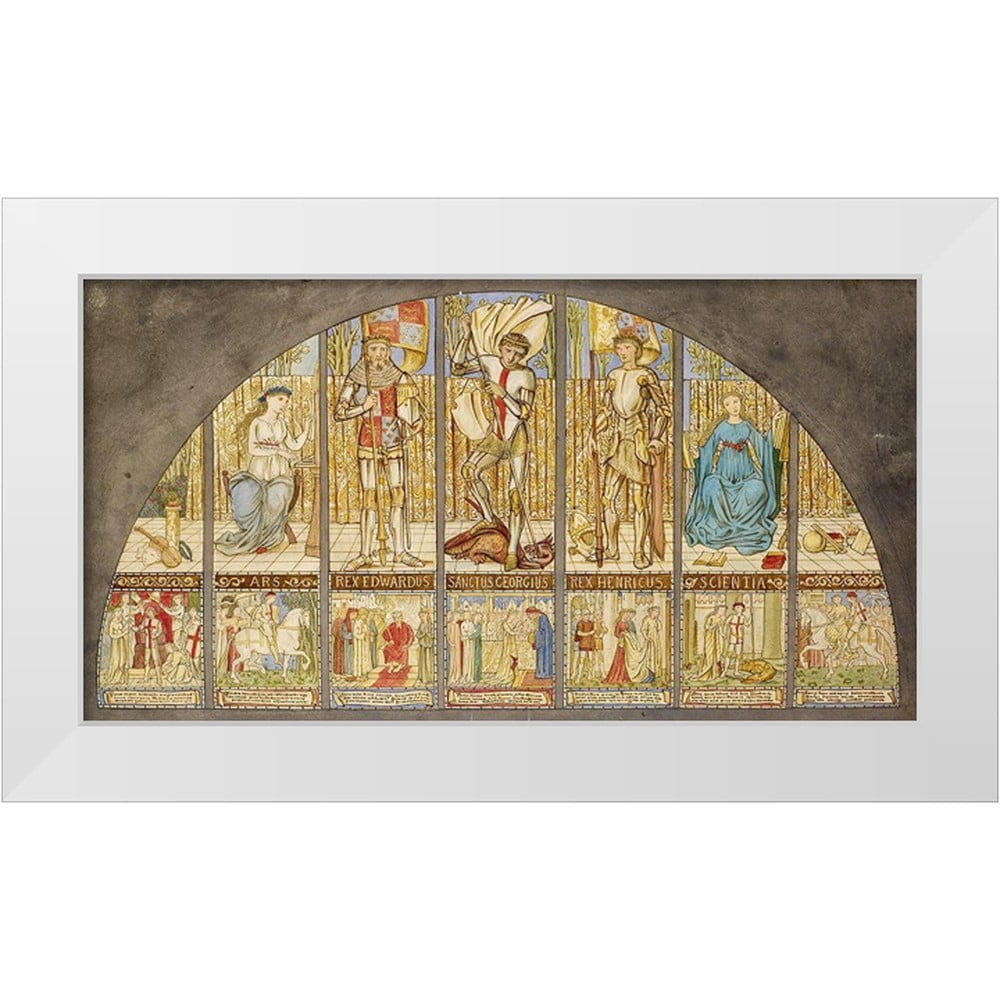 Burne–Jones, Edward 18x11 White Modern Wood Framed Museum Art Print ...