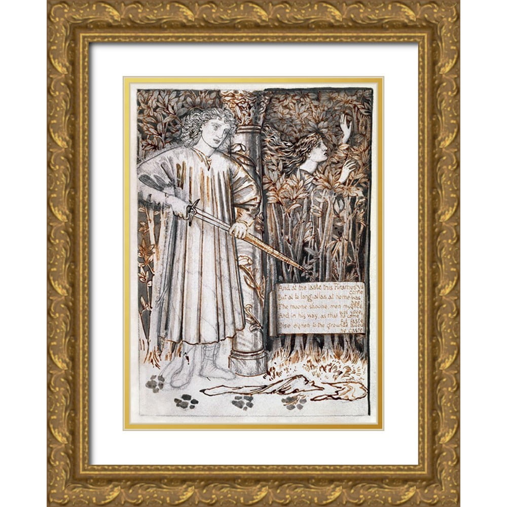 Burne–Jones, Edward 24x32 Gold Ornate Wood Framed with Double Matting ...