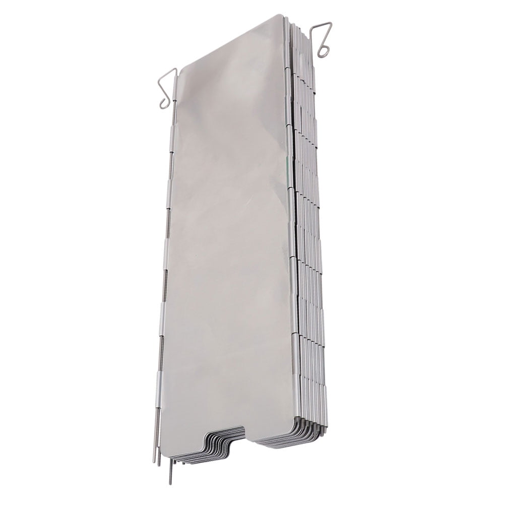 Burner Barbecue Windshield Charcoal Grill Portable Foldable Windscreen ...