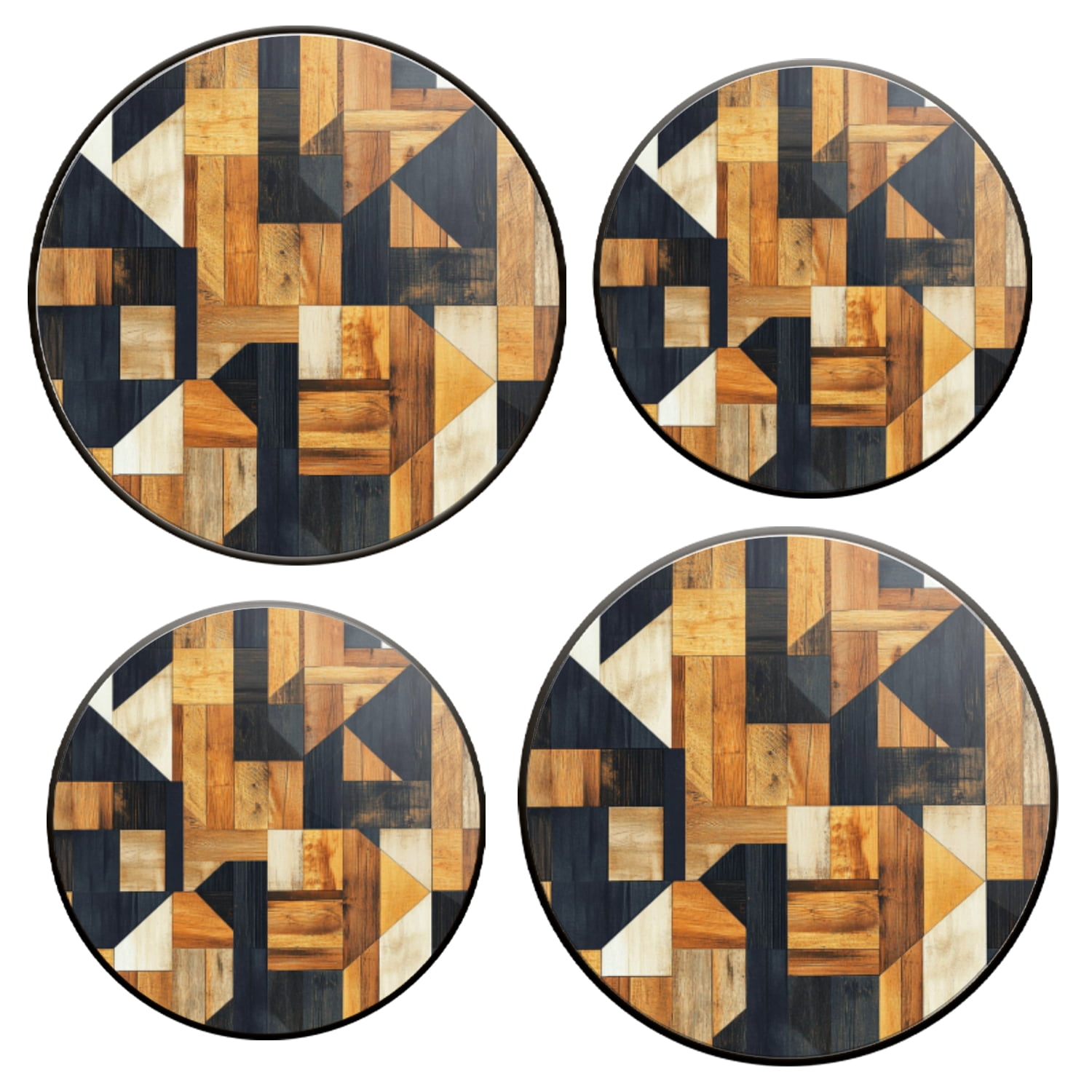Burner Covers for Electric Stove Set of 4 for Range Accessories, Brown ...