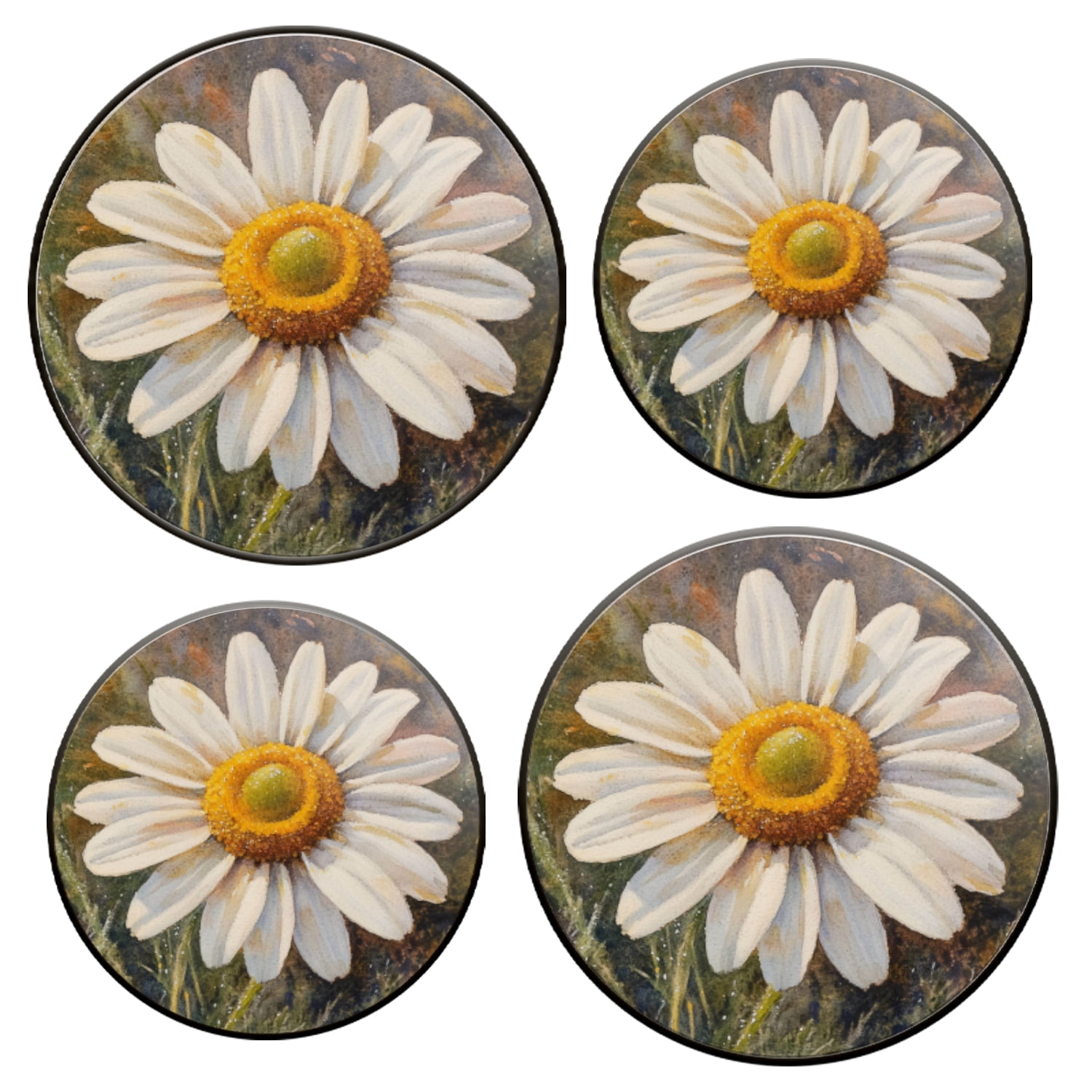 Burner Covers for Electric Stove Set of 4 for Range Accessories, Daisy ...