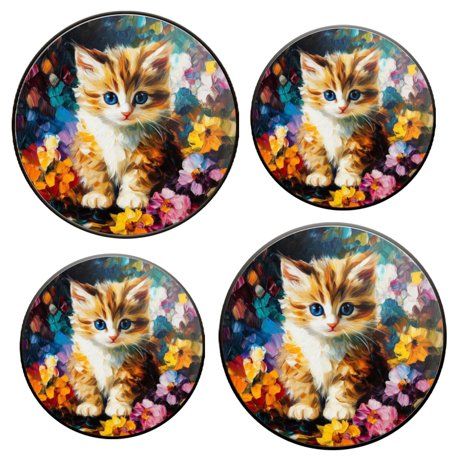 Burner Covers for Electric Stove Set of 4 for Range Accessories, Cute ...