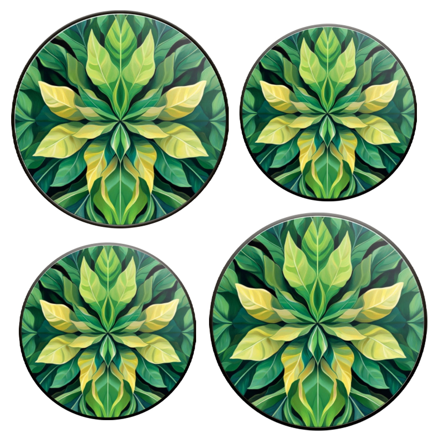 Burner Covers for Electric Stove Set of 4 for Range Accessories, Dark ...