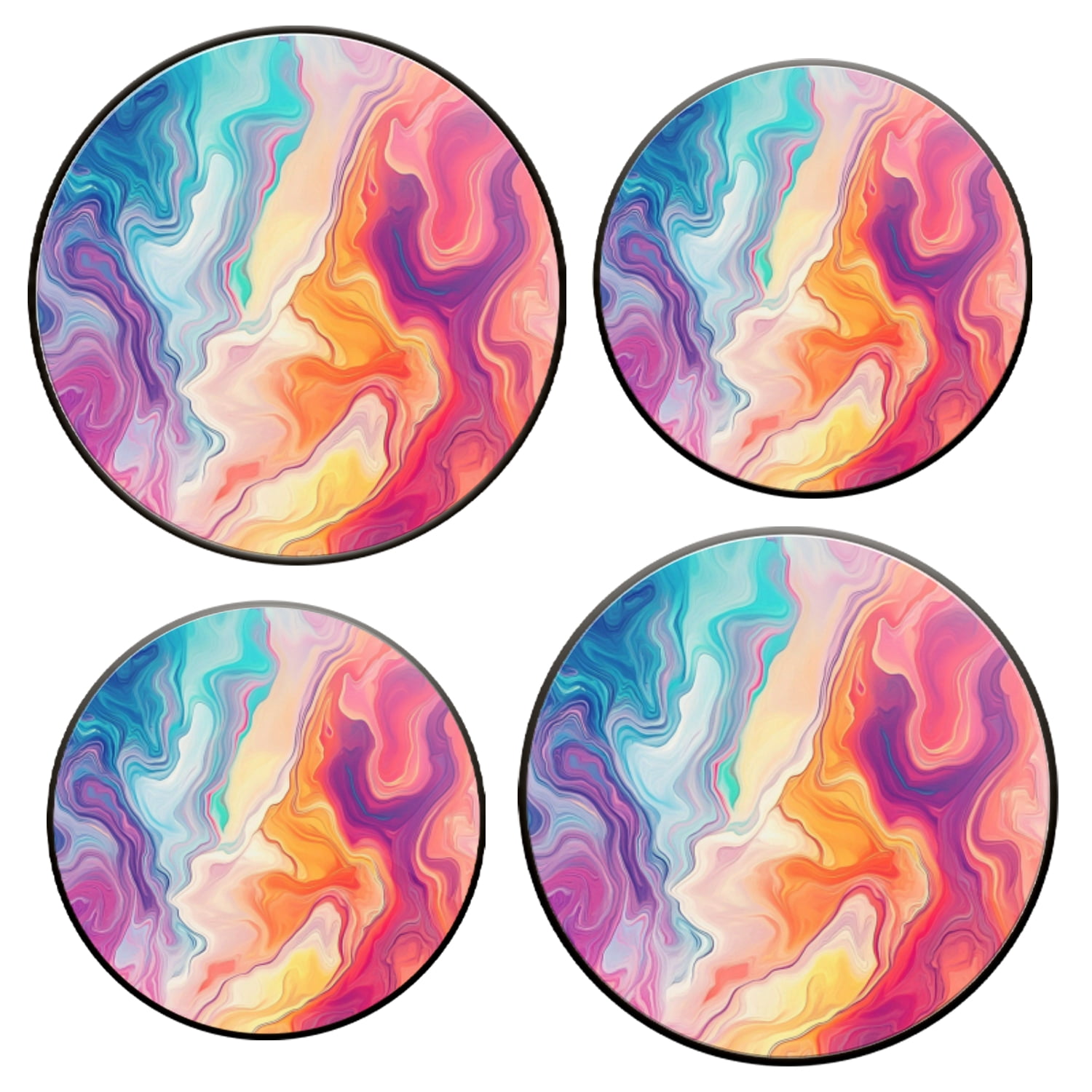 Burner Covers for Electric Stove Set of 4 for Range Accessories, Fluid ...