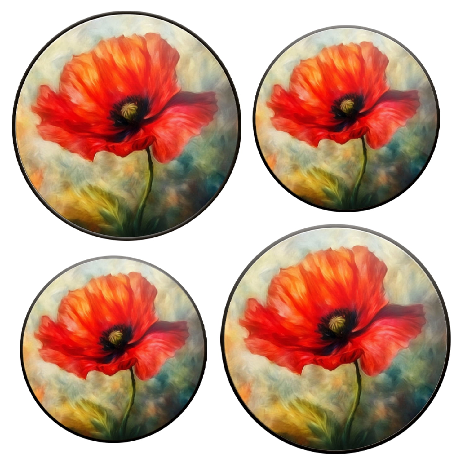 Burner Covers for Electric Stove Set of 4 for Range Accessories, Oil ...