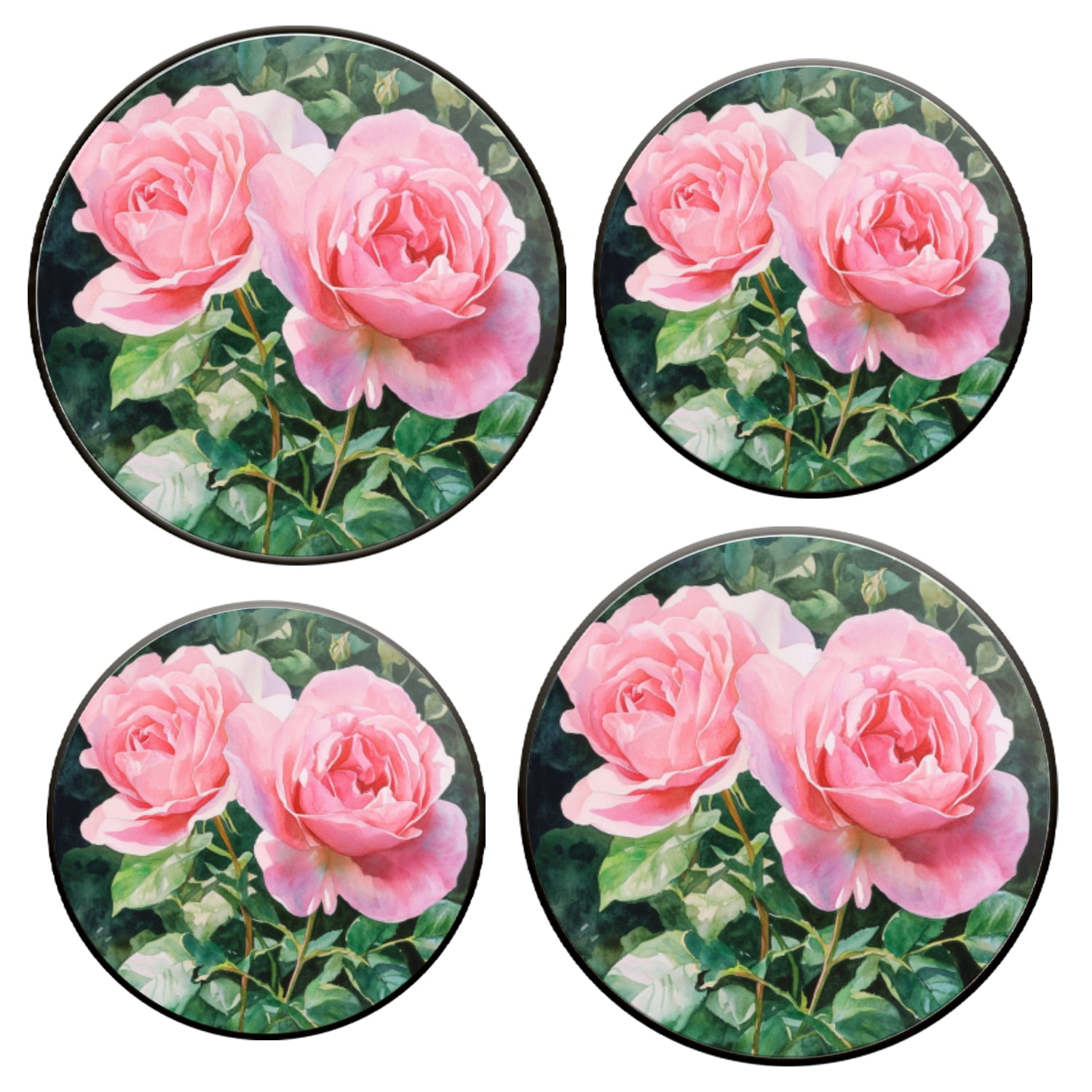 Burner Covers for Electric Stove Set of 4 for Range Accessories, Pink ...