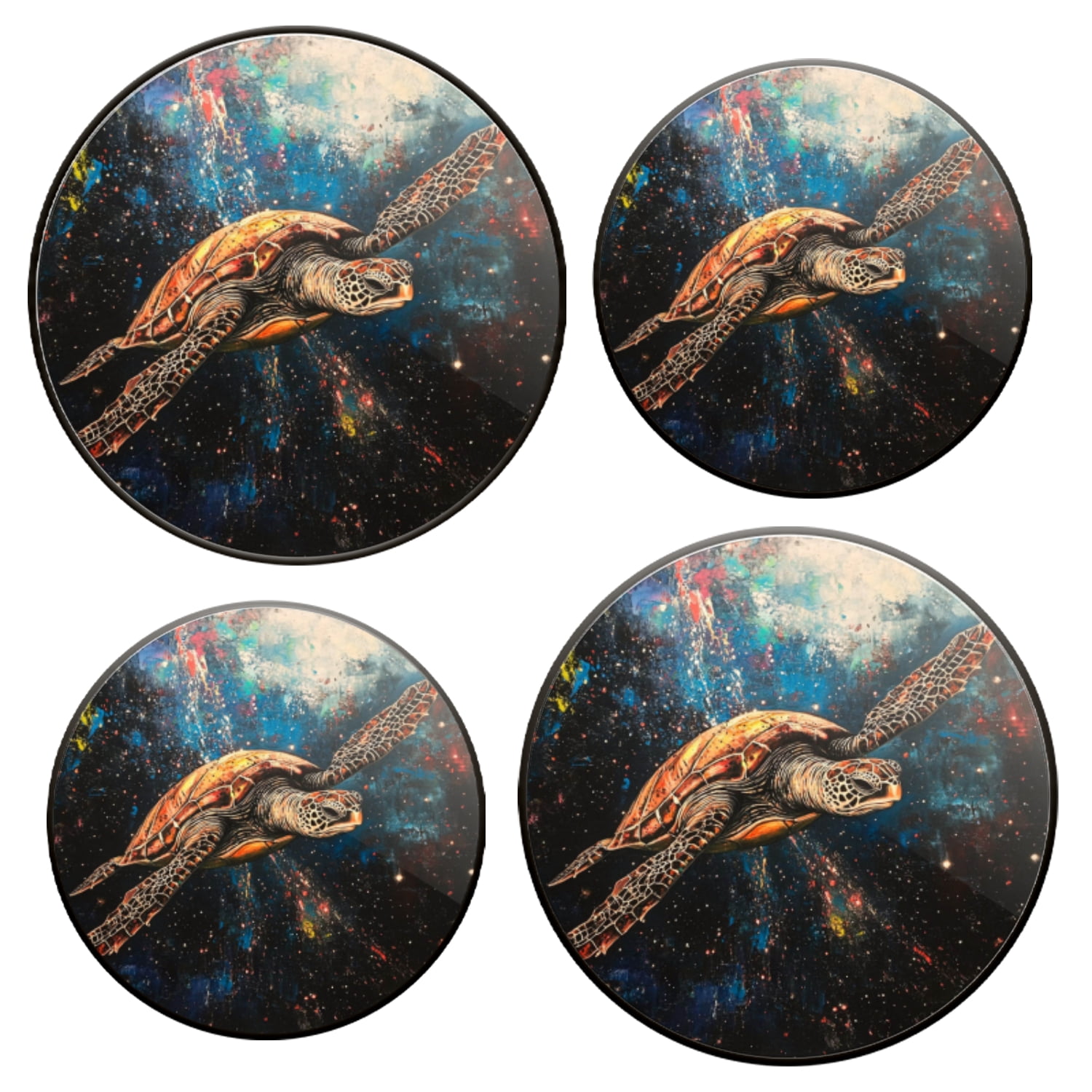 Burner Covers for Electric Stove Set of 4 for Range Accessories, Sea ...