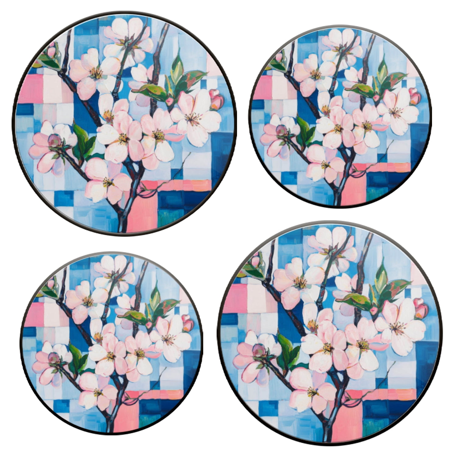 Burner Covers for Electric Stove Set of 4 for Range Accessories, Vivid ...